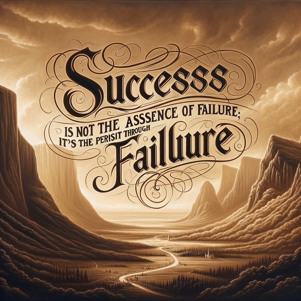 Success Is Not the Absence of Failure; It's the Persistence Through ...