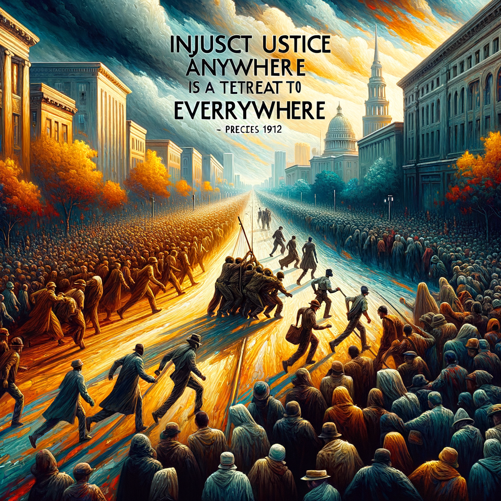 "Injustice anywhere is a threat to justice everywhere. — M..." — Martin ...