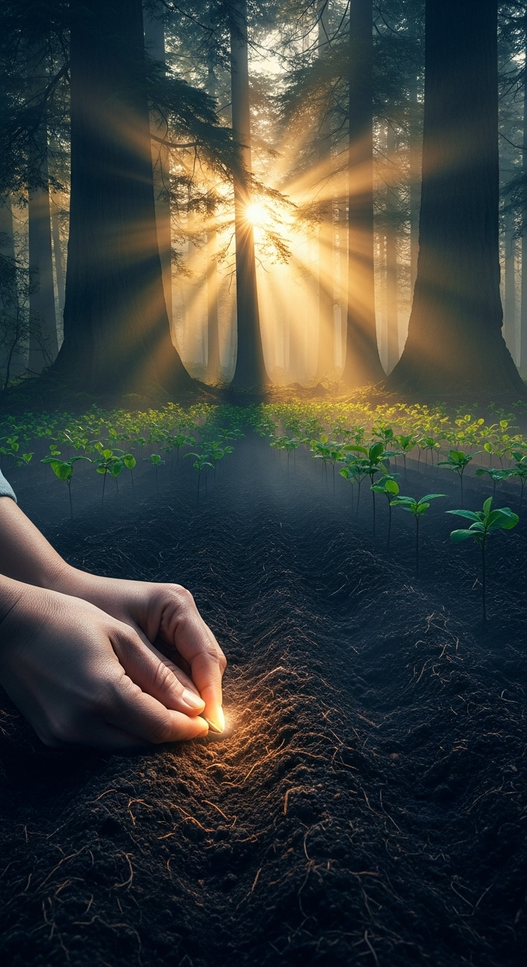"Plant courage in the soil of your doubts and watch a fore..." — Kahlil ...
