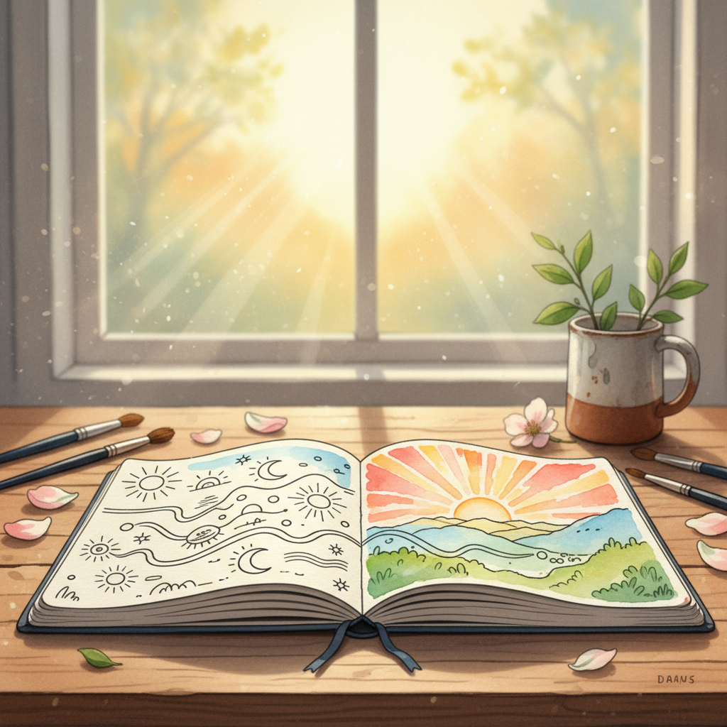 Bold Outlines, Patient Joy: Designing Daily Meaning